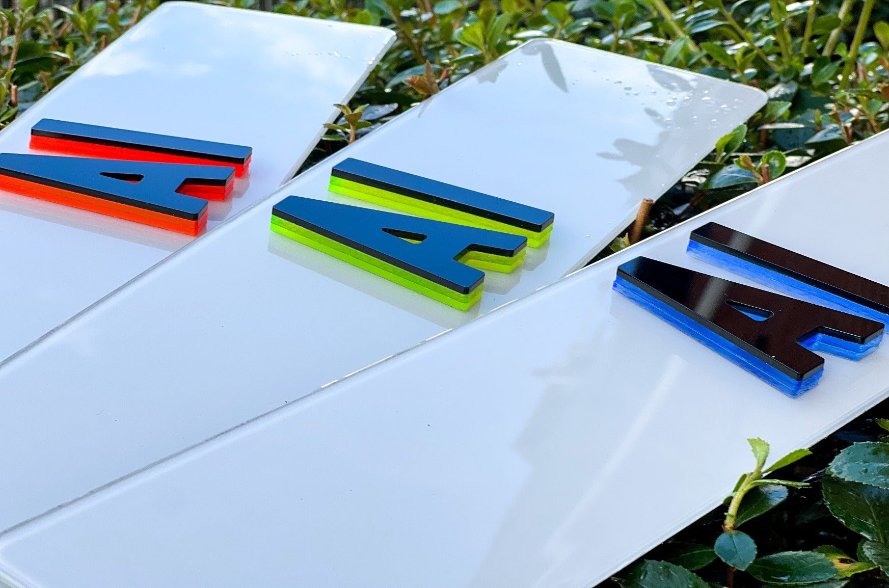 5D - 9MM Number plates (SHOW PLATES)