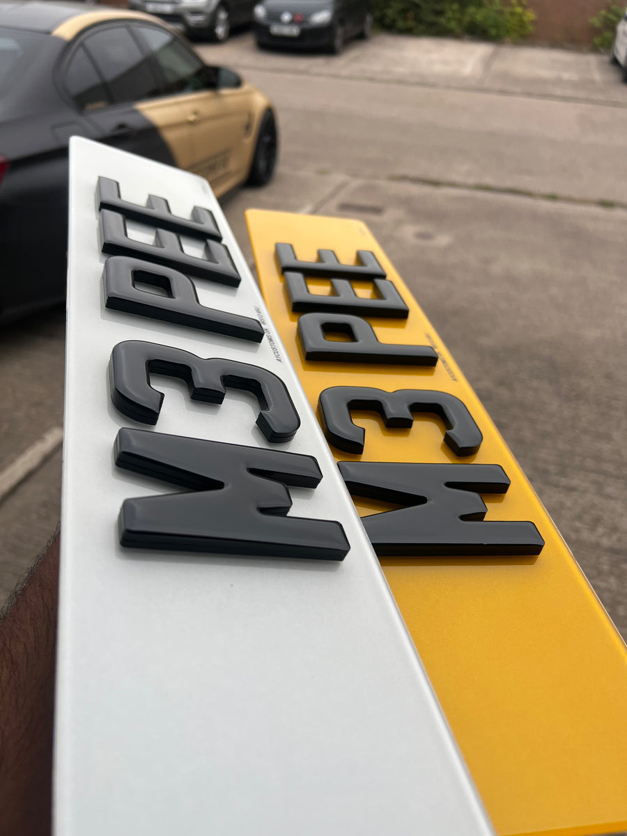 5D Gel Number Plates Road Legal – A1 CUSTOMS UK