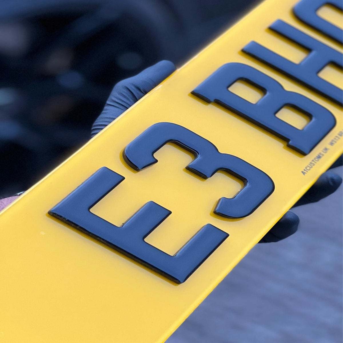 4D Gel Number Plate (Road Legal) – A1 CUSTOMS UK